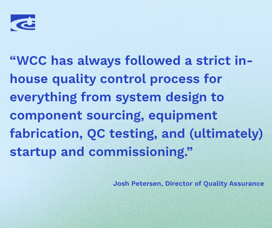 WCC is now ISO 9001:2015 Certified!!